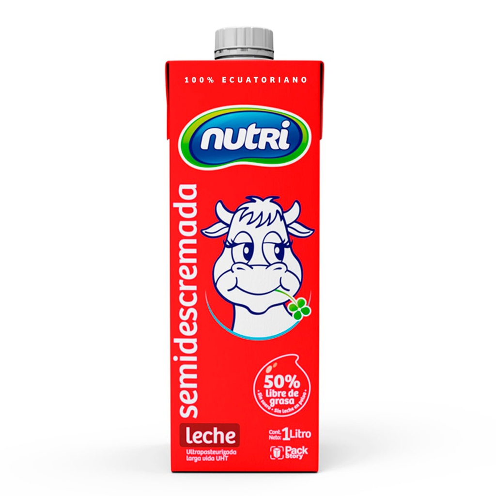 LECHE SEMIDESCREMADA UHT SQUARE 1L | Portal Nutri